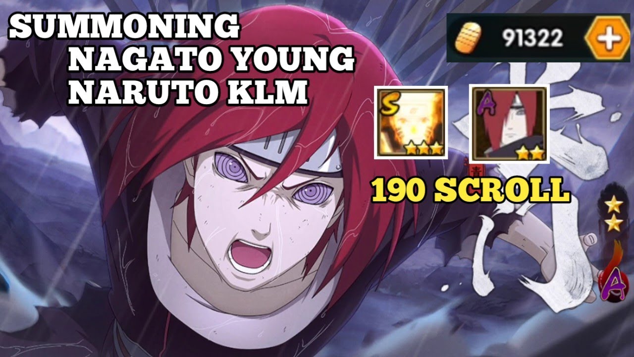 SUMMONING NAGATO YOUNG AND NARUTO KLM 190 SCROLL + EVENT - NARUTO ...