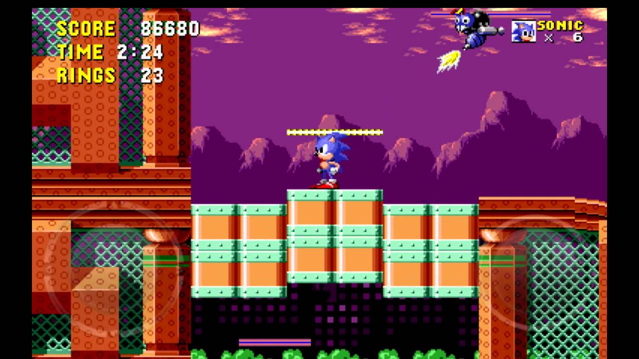Sonic the Hedgehog: spring yard zone act 1 - gameplay no android #7 ...