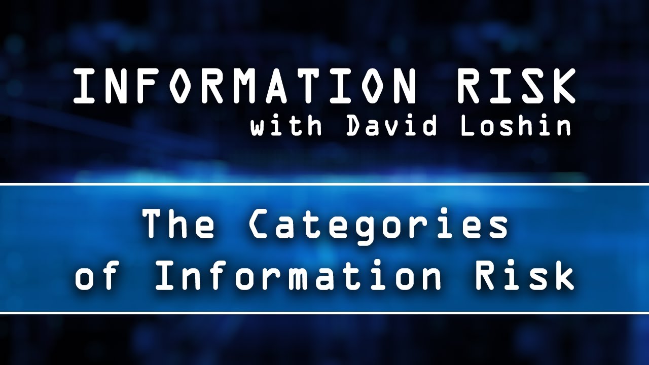 The Categories of Information Risk - YouTube