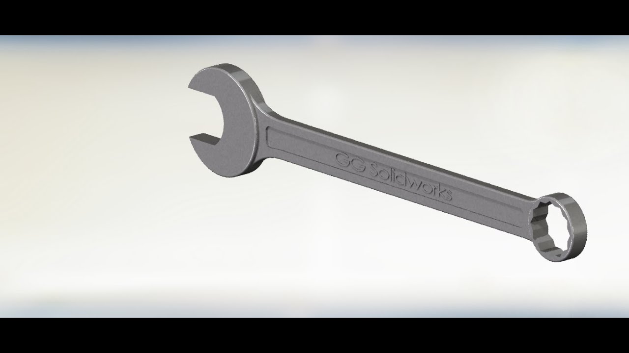 How to maker a combination spanner in solidworks/ Como fazer uma chave ...