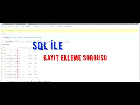 SQL Sorguları ile Veritabanına Kayıt Ekleme.. #youtubeshorts #sql #mysql - YouTube