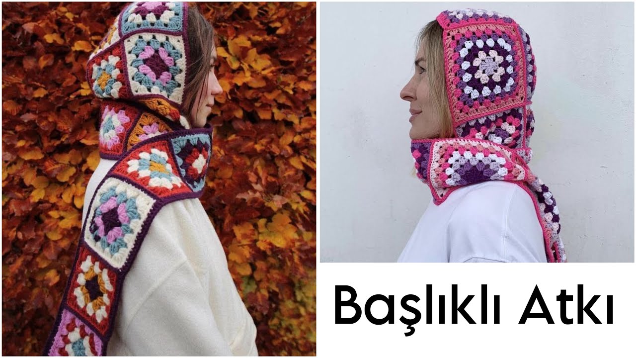 BAŞLIKLI ATKI / KAPÜŞONLU ATKI /PART 1 - YouTube
