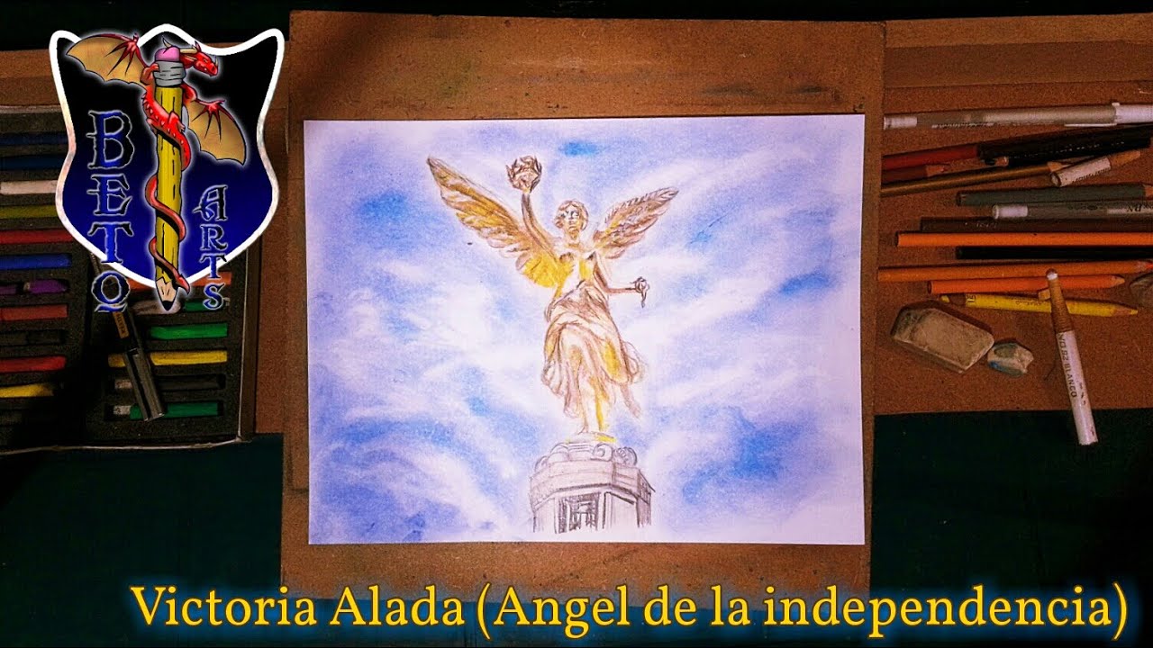 Speed Drawing - Ángel de la independencia (16 septiembre) - YouTube