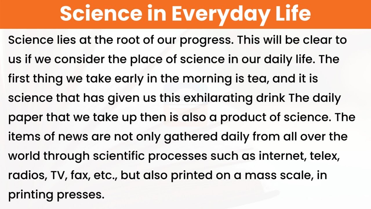 Essay on Science in Everyday Life in English | Science in Daily Life ...