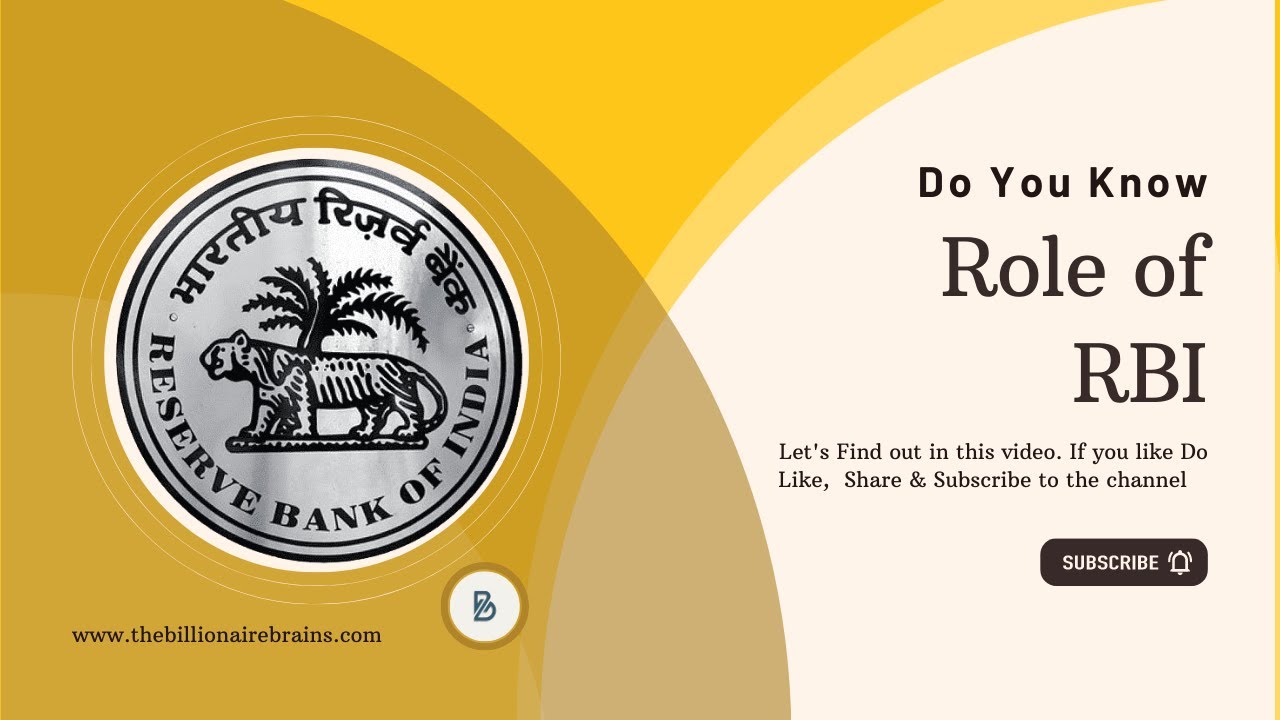 Do You Know the Role of RBI ? Let's Find Out | #thebillionairebrains # ...