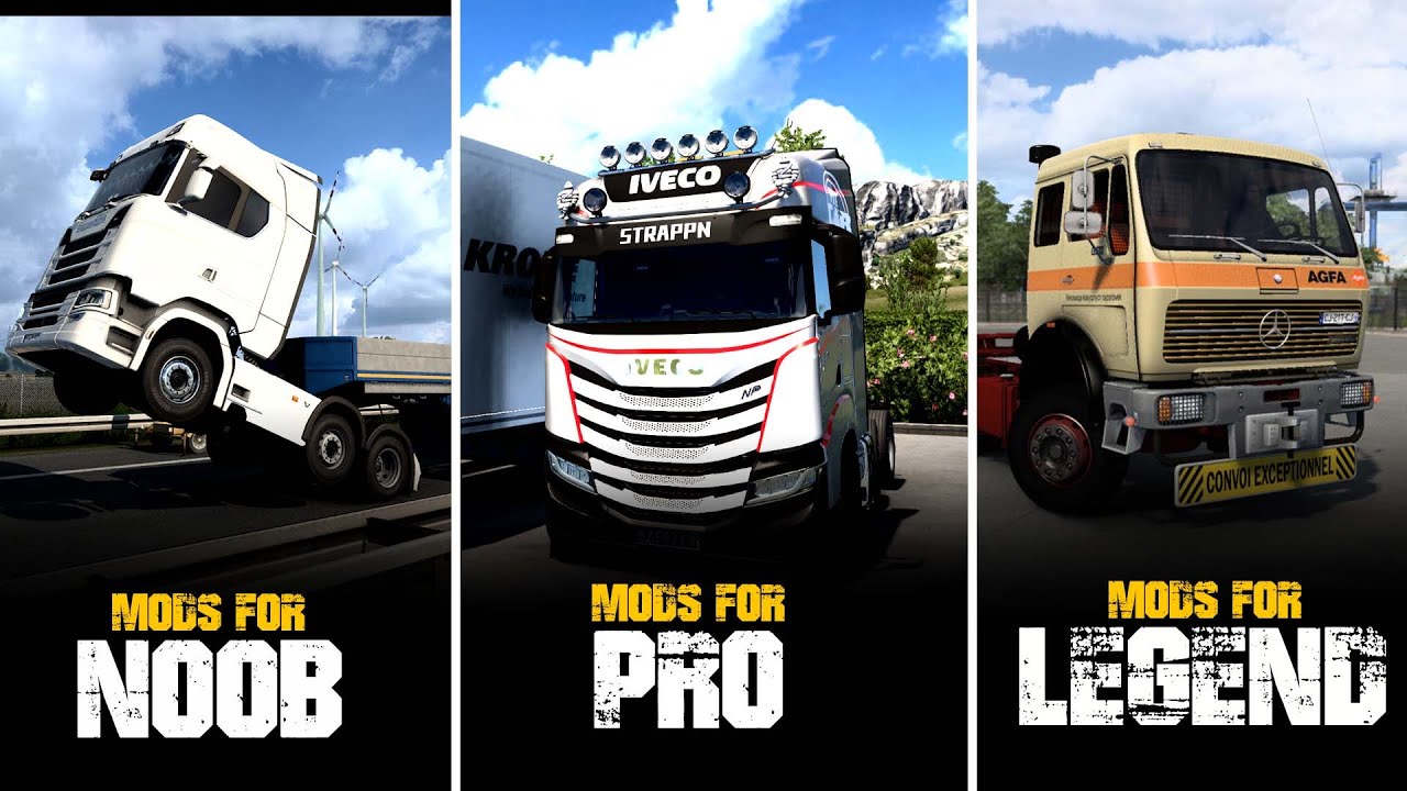 ETS2 Mods for Noob vs Mods for Pro vs Mods for Legend in 2023 | Euro ...