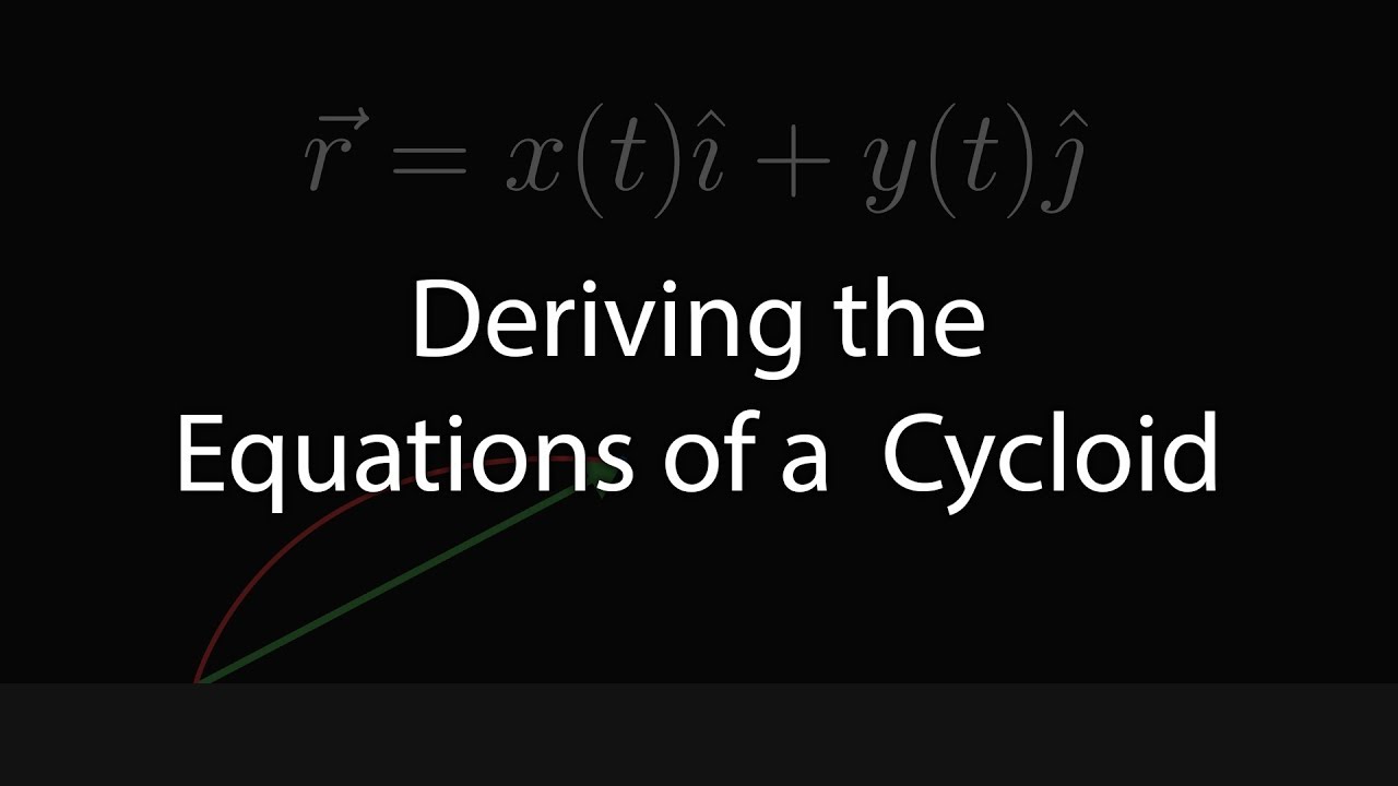 Deriving the Equations of a Cycloid - YouTube