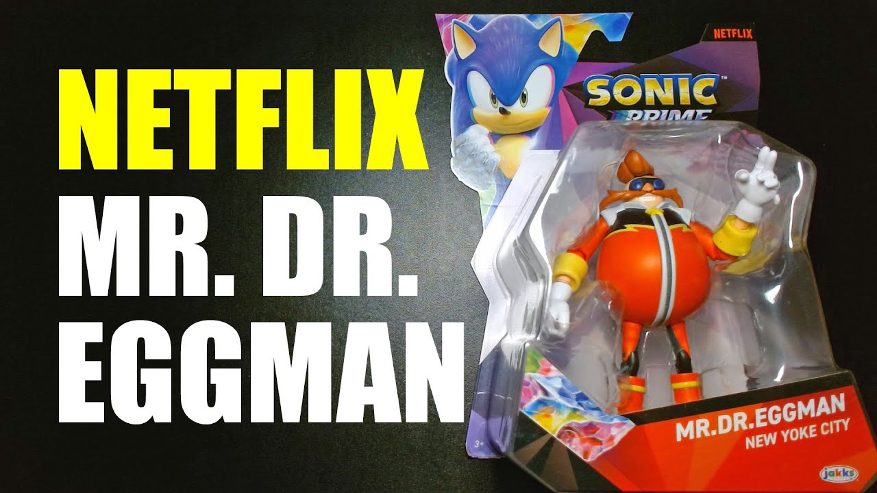 Mr Dr Eggman Robotnik New Yoke City Sega Sonic Prime Netflix Jakks ...