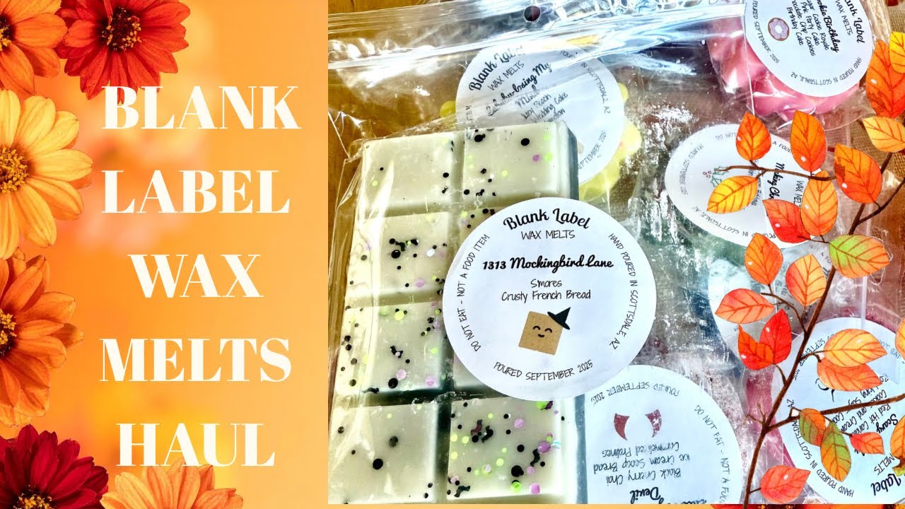BLANK LABEL WAX MELTS HAUL || FALL 2025 PREORDER - YouTube