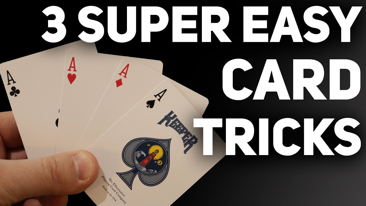 TOP 3 SUPER EASY BEGINNER CARD TRICKS TUTORIAL / CARD MAGIC TRICKS # ...