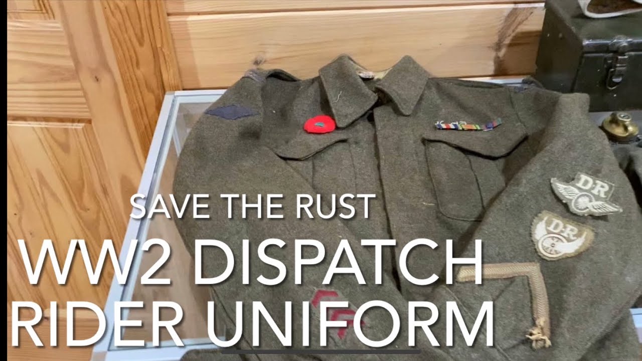 Original WW2 Motorcycle Dispatch Rider uniform and helmet . Royal ...