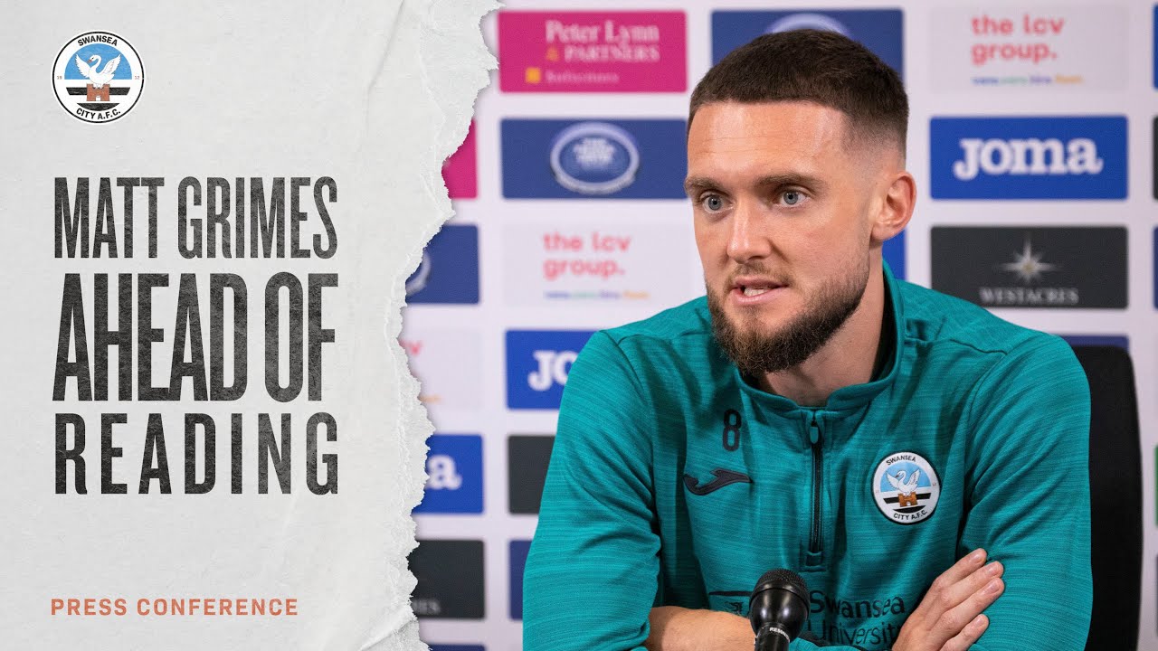 Matt Grimes ahead of Reading | Press Conference - YouTube