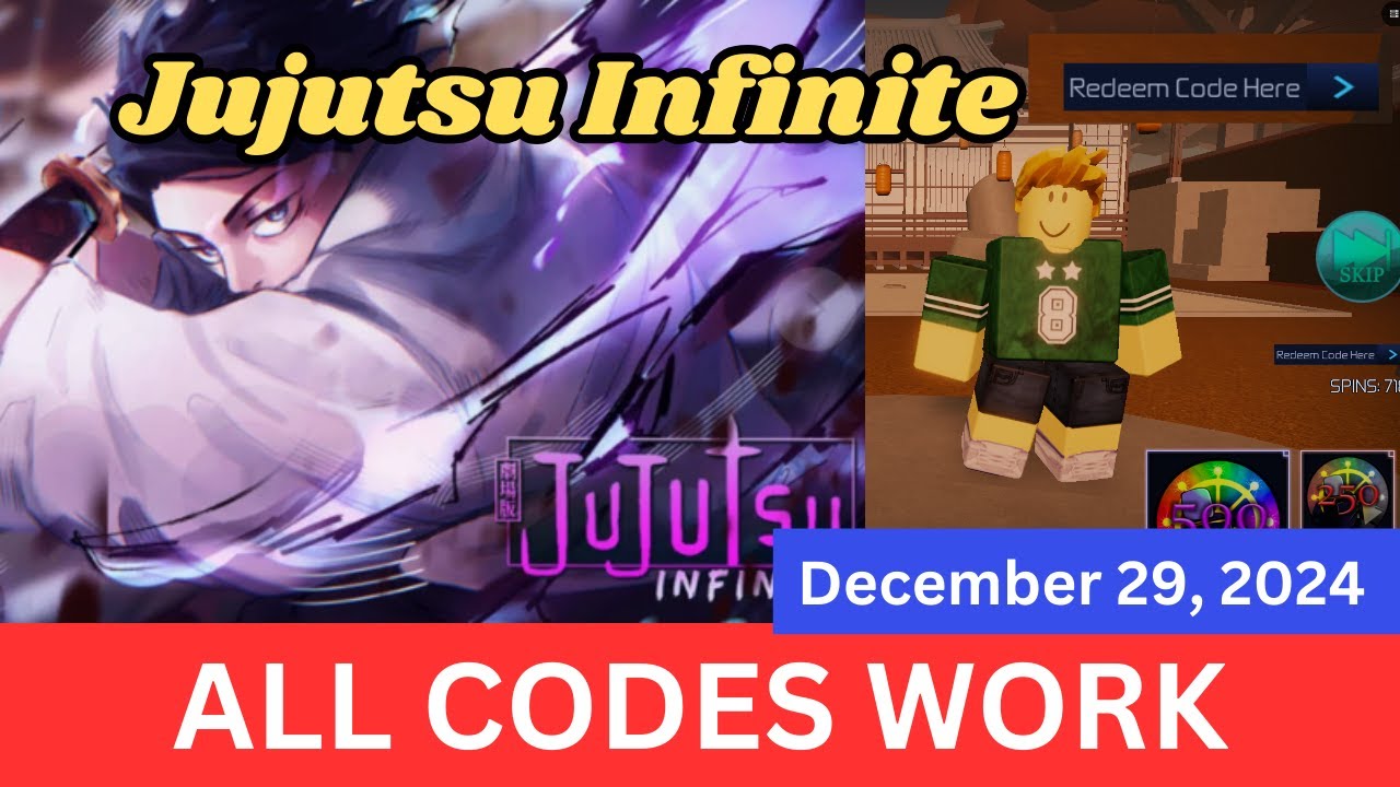 *ALL Codes Work* Jujutsu Infinite ROBLOX, December 29, 2024 - YouTube