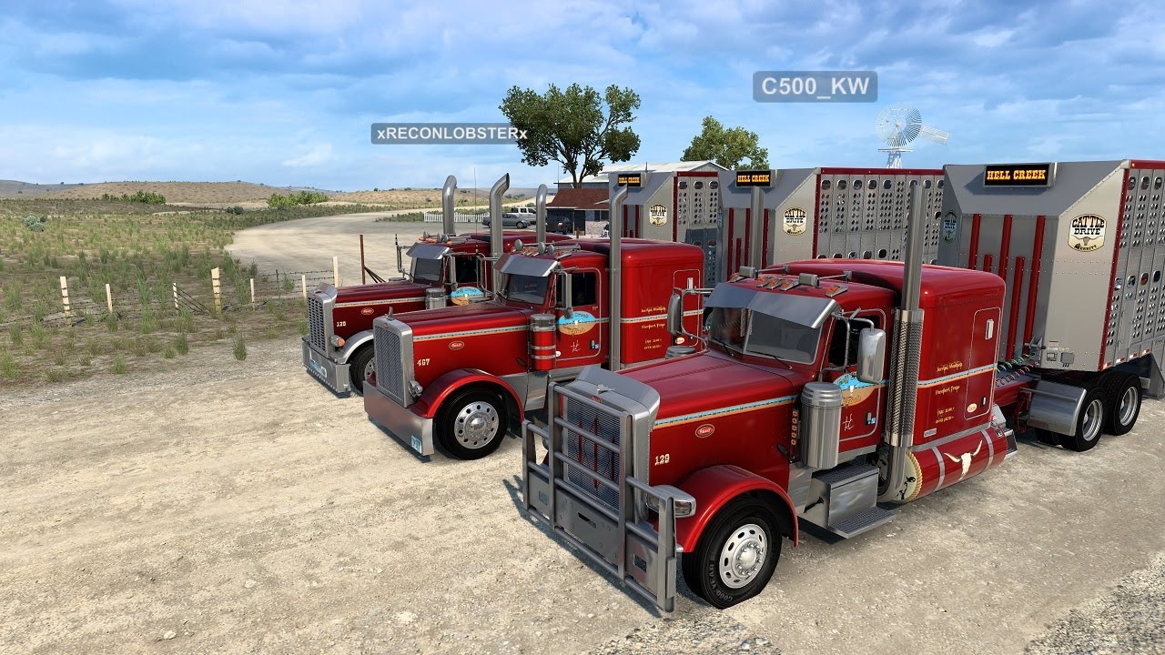 ATS Sunday Convoy with Recon, C500 KW and Goggles Part 1 - YouTube