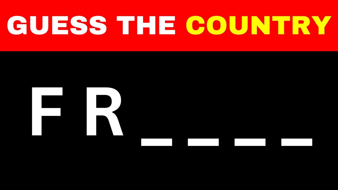 Guess The Country By First 2 Letters |Country Quiz | Quiz Manu | - YouTube