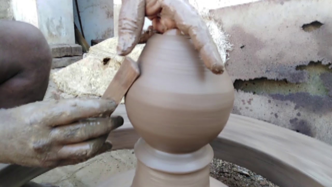 Making of undiyal in clay | Learn Pottery - YouTube