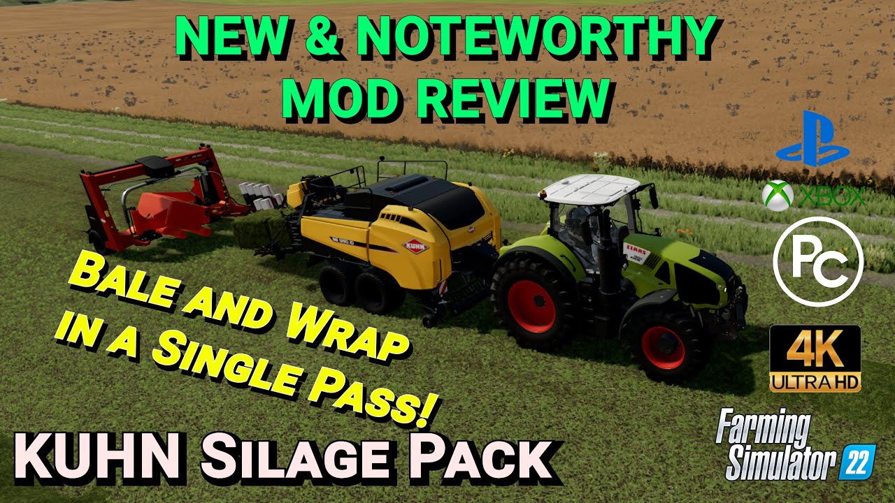 Kuhn Silage Pack | Mod Review | Farming Simulator 22 - YouTube