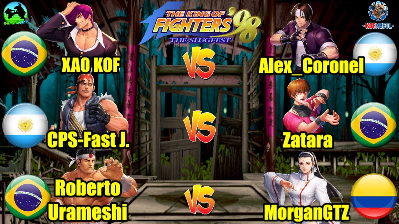// KOF 98 //XAO KOF🇧🇷🆚Alex-Coronel🇦🇷/Roberto Urameshi🇧🇷🆚MorganGTZ🇨🇴/CPS ...