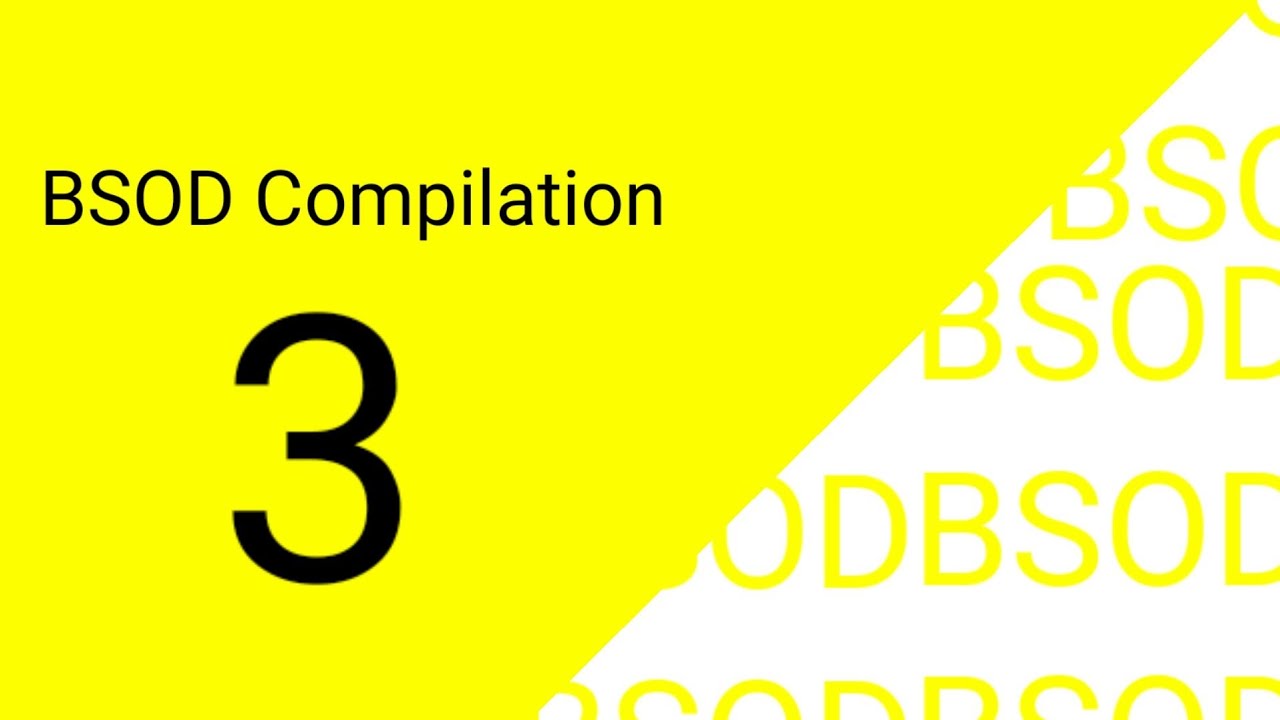 BSOD Compilation part 3. Shopee pi pi pi has BSOD - YouTube