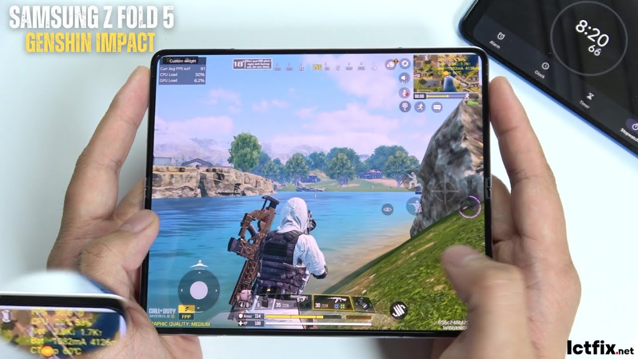 Samsung Galaxy Z Fold 5 Call of Duty Mobile Gaming test CODM ...