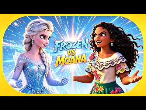 FROZEN VS MOANA - Música Infantil