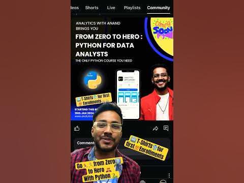 GO FROM ZERO 0️⃣ TO HERO 🦸 WITH PYTHON 🐍 | 🆕 COURSE 📚ALERT🚨| ENROLL |#python | #dataanalytics ...