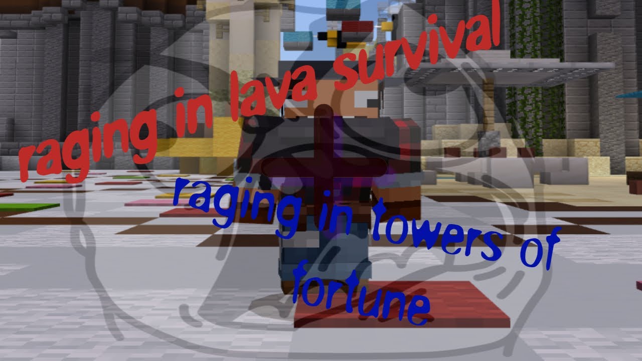 Raging in lava survival and pillars of fortune in minecraft! - YouTube