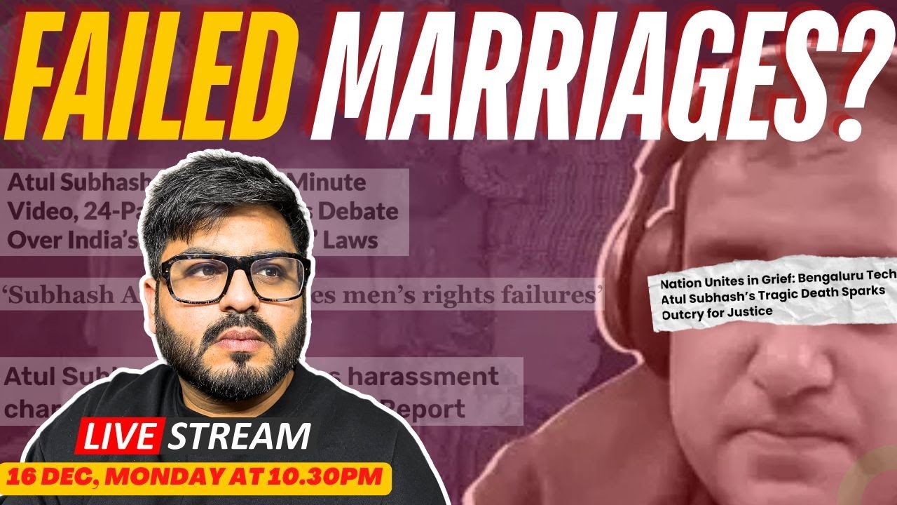 LIVE: What's Behind The Atul Subhash Case Controversy? - YouTube