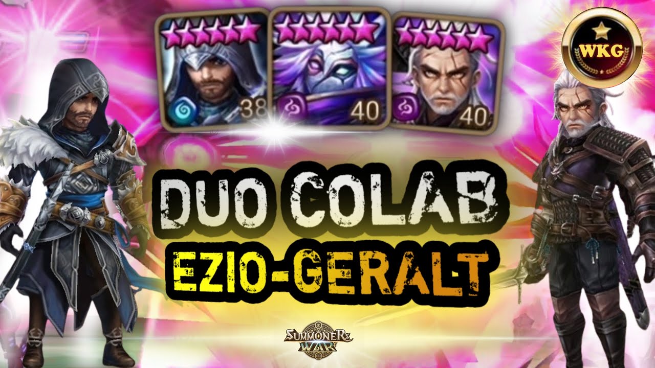 NEW COLAB THE WITCHER! WATER EZIO AND DARK GERALT IS GOOD COMBO IN RTA ...