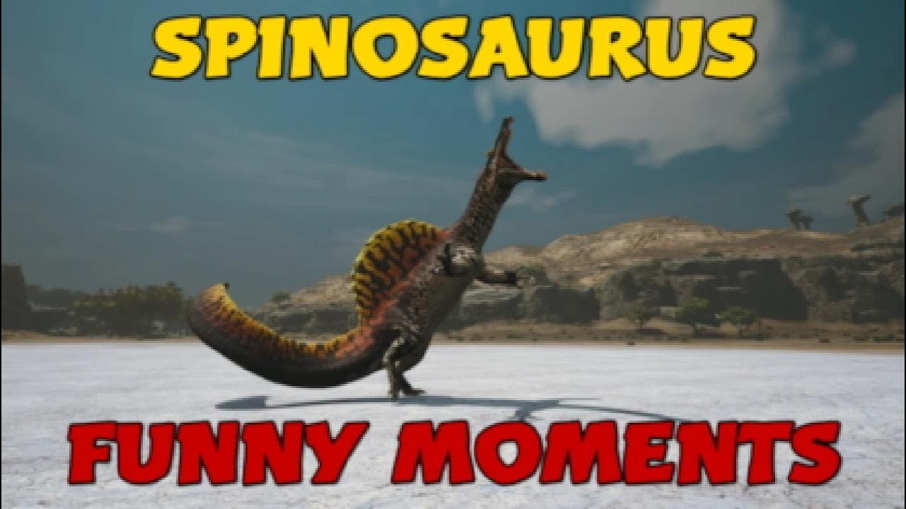 PATH OF TITANS SPINOSAURUS FUNNY MOMENTS - YouTube