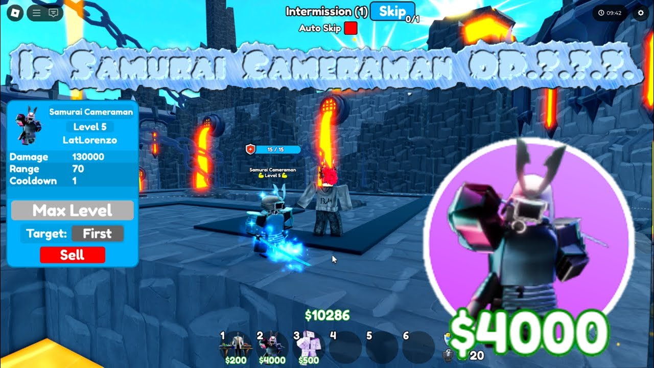 Toilet Tower Defense: Samurai Cameraman in ENDLESS mode - YouTube