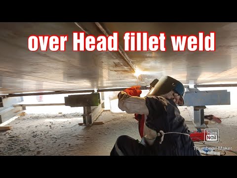 Over Head fillet weld - YouTube