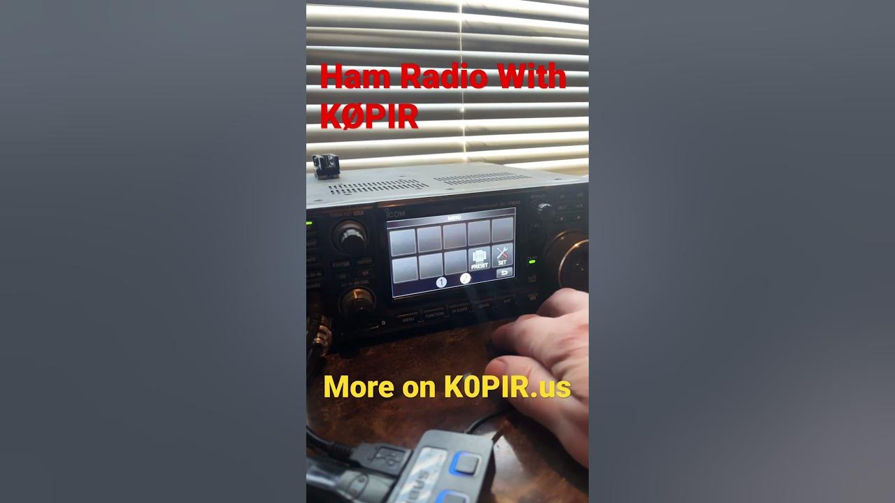 Configure Icom 7300 For FT8 Made Easy - YouTube