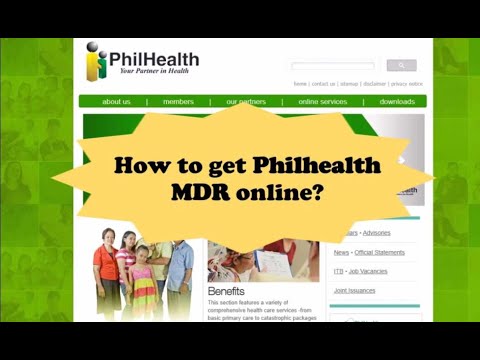 How to get Philhealth MDR online? - YouTube