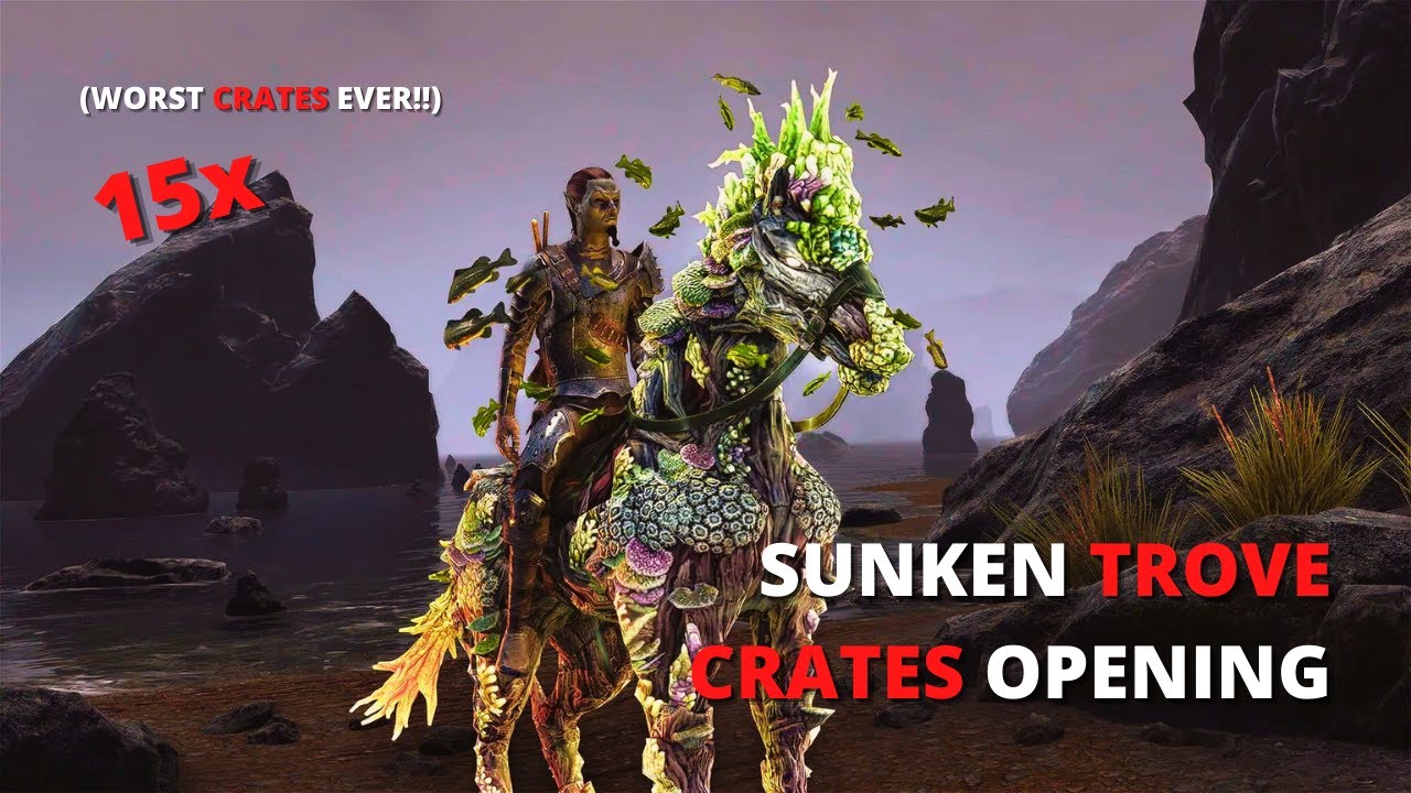 ESO / Sunken Trove Crown Crates Opening - YouTube