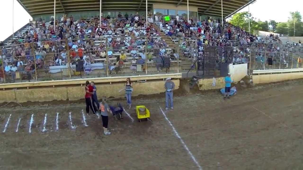 Placerville fairgrounds wheelbarrow race filmed with rc helicopter ...