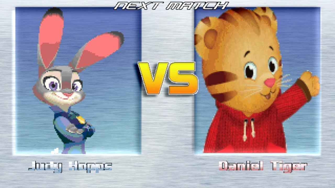 M.U.G.E.N BATTLES | Judy Hopps vs Daniel Tiger | Zootopia vs Daniel ...