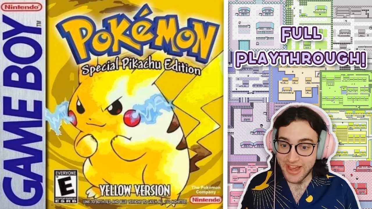Pokemon Yellow: The MOVIE | My Full First Playthrough EVER of Pokemon ...