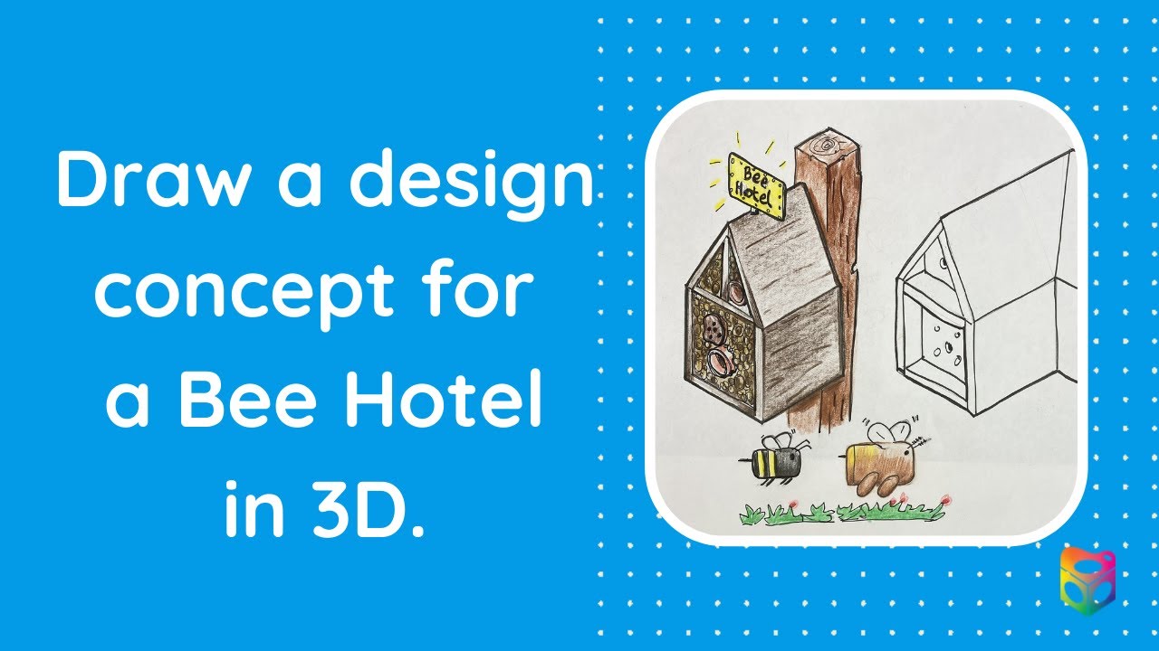How to draw and design a Bee Habitat in 3D - YouTube
