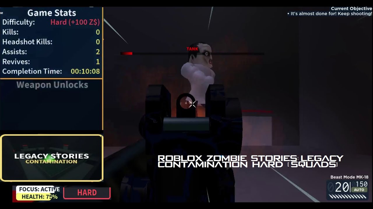 Roblox Zombie Stories:Legacy Stories | Contamination Hard [SQUADS ...