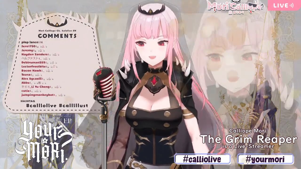 [THE GRIM REAPER IS A LIVE-STREAMER] Live Cover by Calliope Mori - YouTube