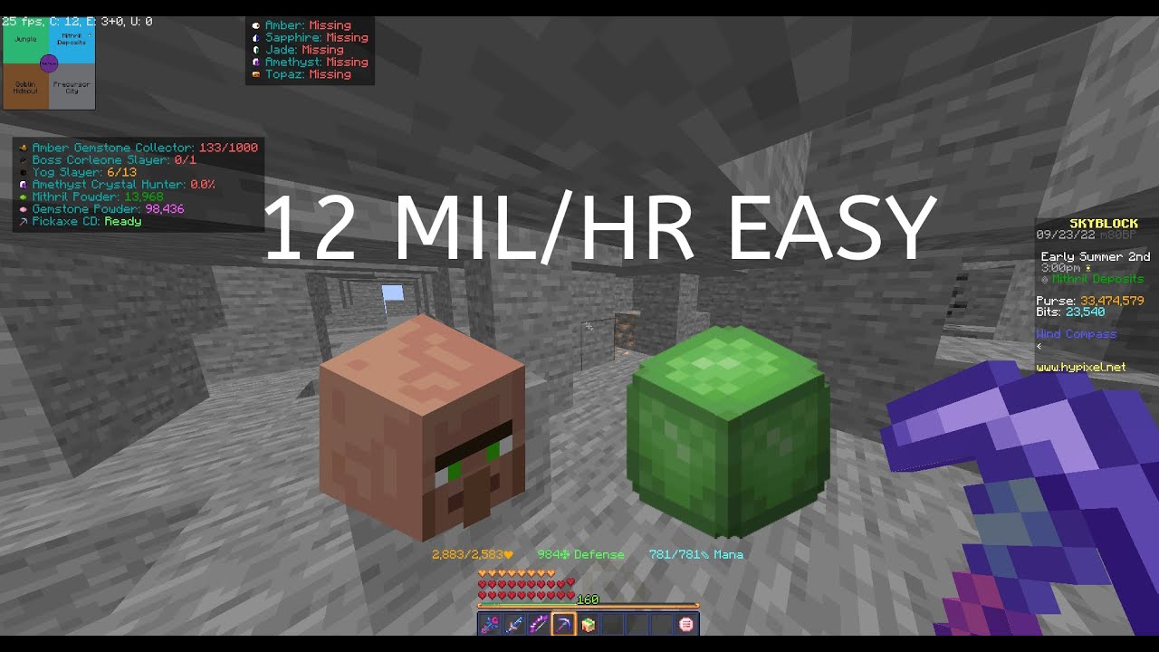 BEST and SUPER EASY MONEY Making Method 4-13m/hr │ Hypixel Skyblock ...