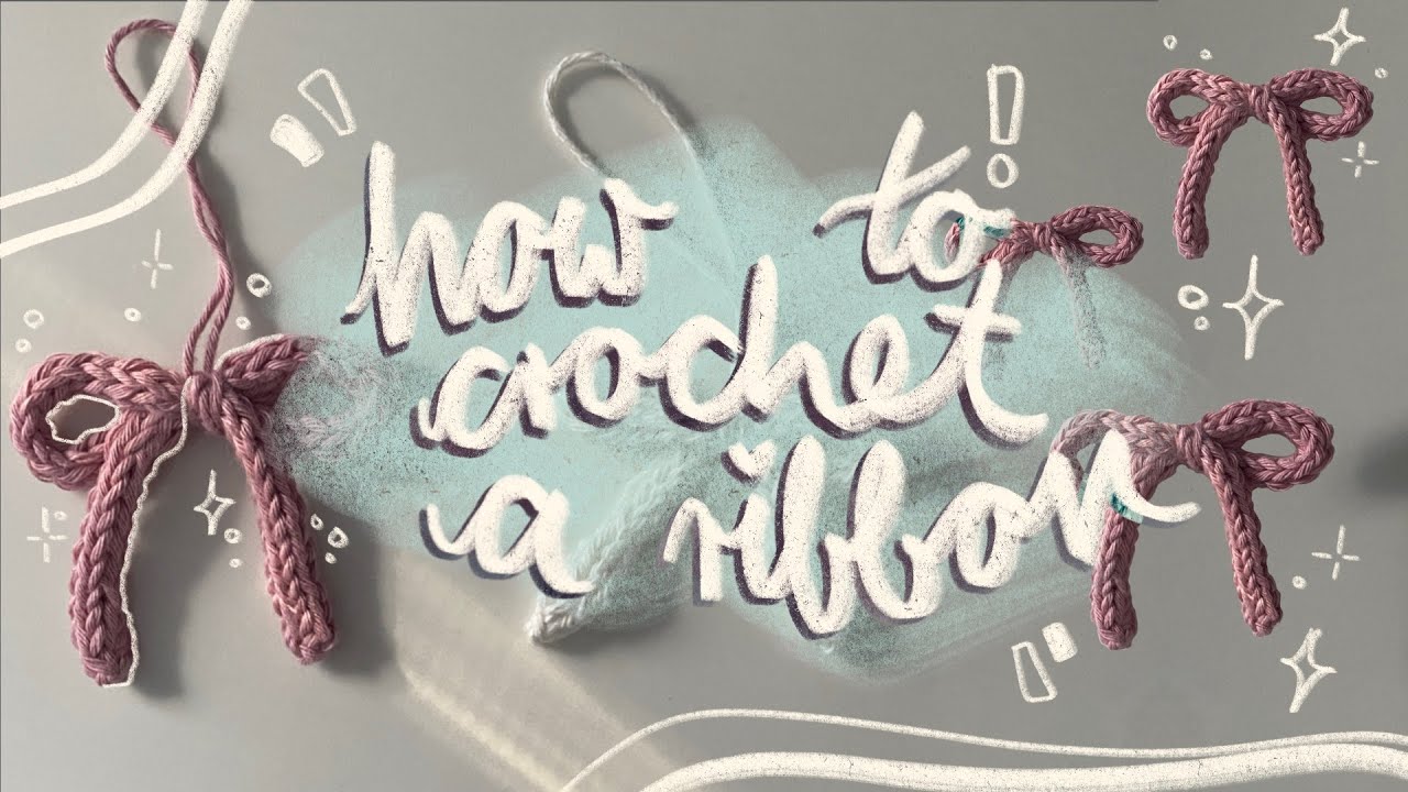 how to crochet a ribbon 🎀 | for beginners - YouTube