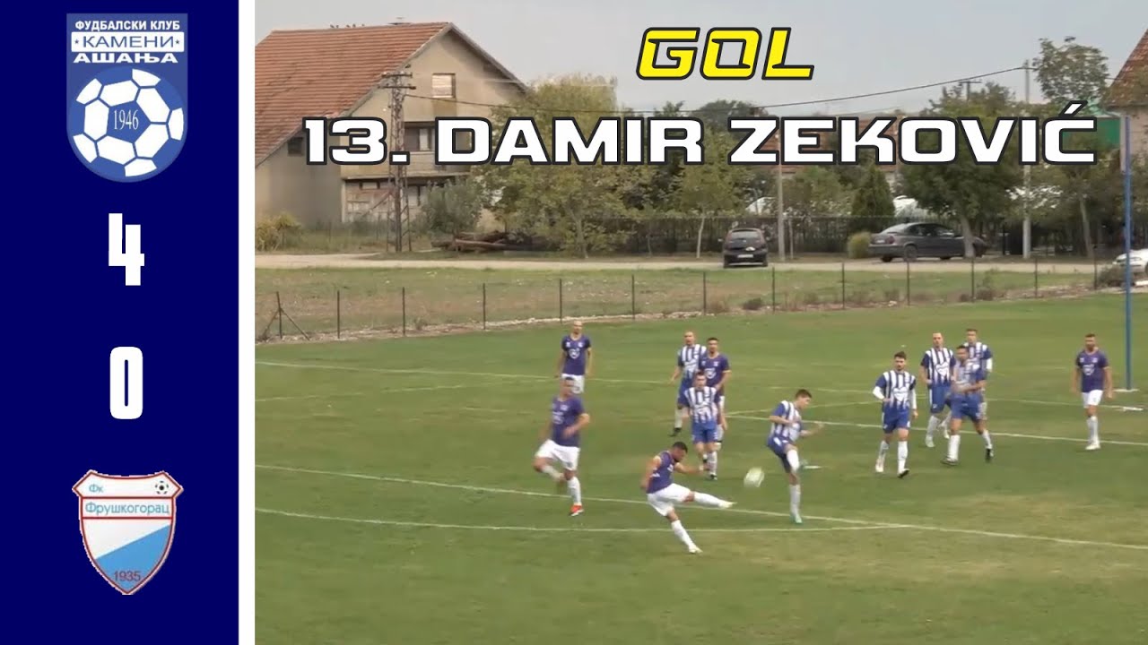 GOL: Damir Zekovic | 23' KAMENI | Kameni-Fruskogorac 4:0 - YouTube
