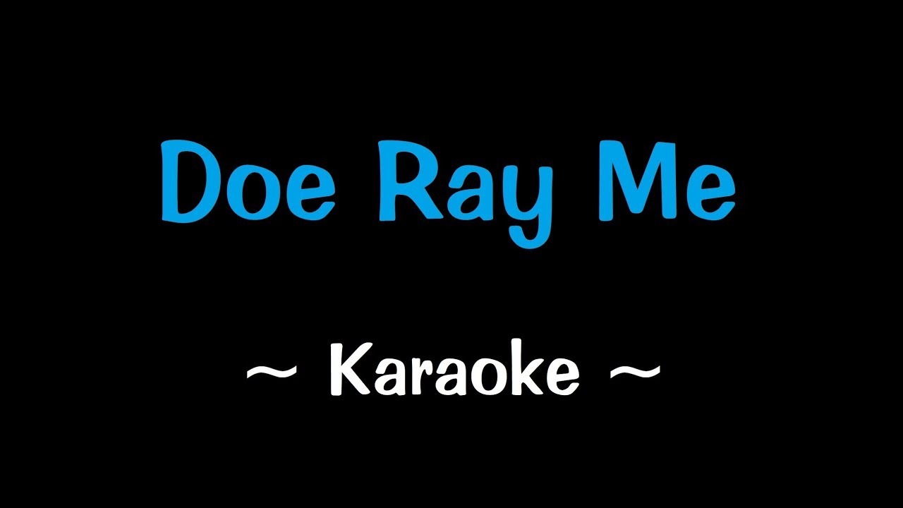 DO RA ME - Karaoke - YouTube