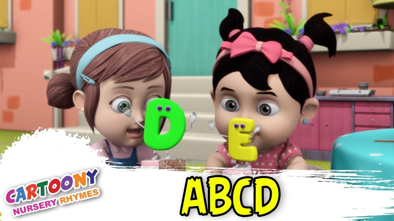 ABCD Educational Rhymes For Kids | Learning Rhymes For Kids | Cartoony ...