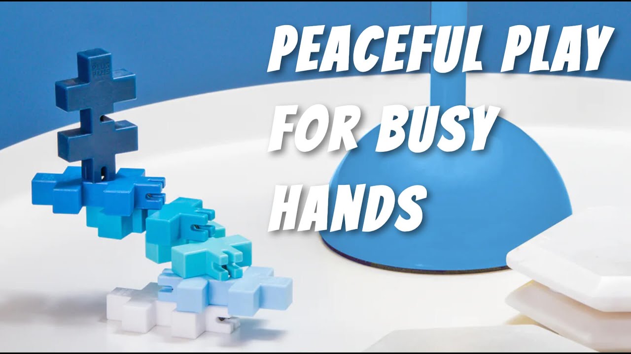 Plus Plus Hexel Fidget Toy Waterfall - YouTube