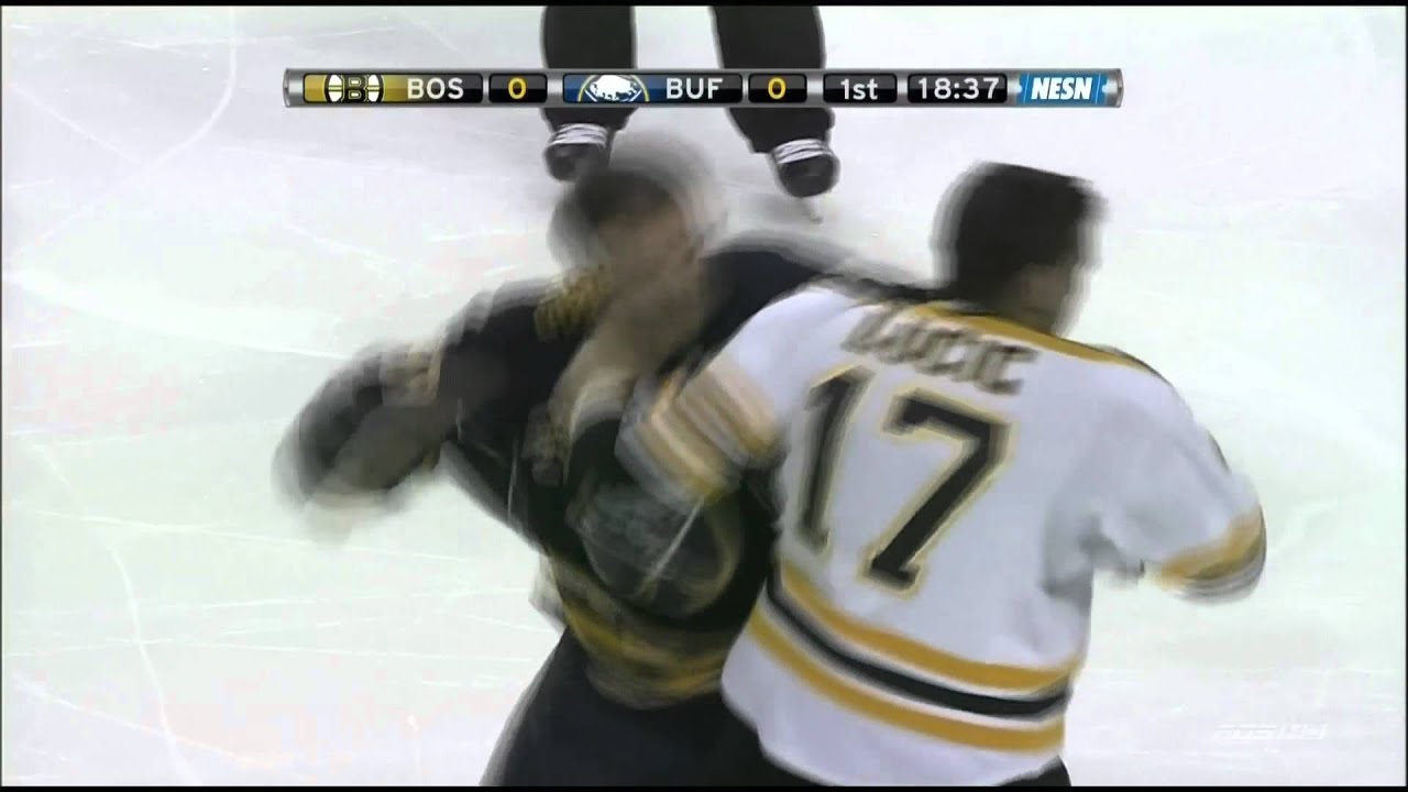Milan Lucic vs Paul Gaustad Nov 23, 2011 - YouTube