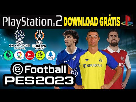 PES 2023 PS2 ISO ATUALIZADO EFOOTBALL DOWNLOAD GRÁTIS - YouTube