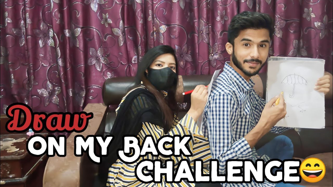 Draw On My Back🖍😜|| Funny Challenge😀 #vlog #dailyvlog #youtubevlog # ...